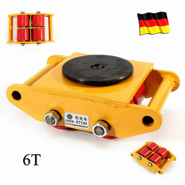 NEW 6 TON 360° Industrial Machinery Mover Heavy Duty Machine Dolly ...