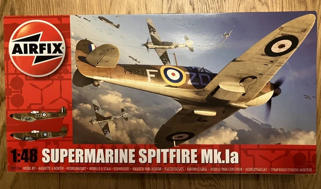 AIRFIX SUPERMARINE SPITFIRE Mk.1a 1:48 Scale Model Kit - A05126A BOX UNOPENED £15.75 - PicClick UK