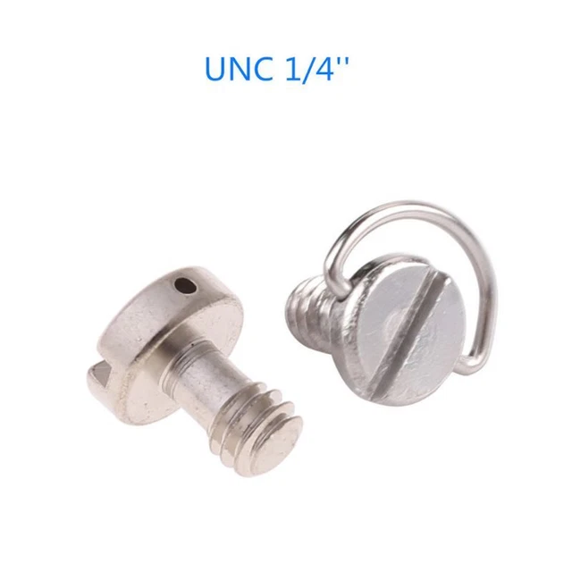 1/4 INCH ALUMINIUM Alloy Threaded Screw D-Ring Adapter Tripod Screw ...