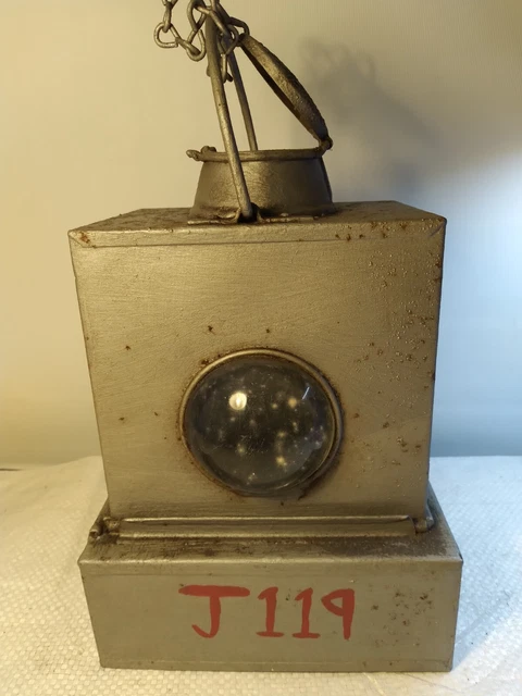 VINTAGE RAILWAY LAMP LANTERN LIGHT LOCOMOTIVE BRITISH RAIL TRAIN GWR ...