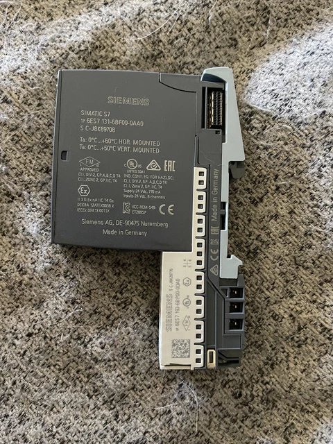 USED SIEMENS 6ES7131-6BF00-0AA0 Base unit AND Siemens 6ES7193-6BP00 ...