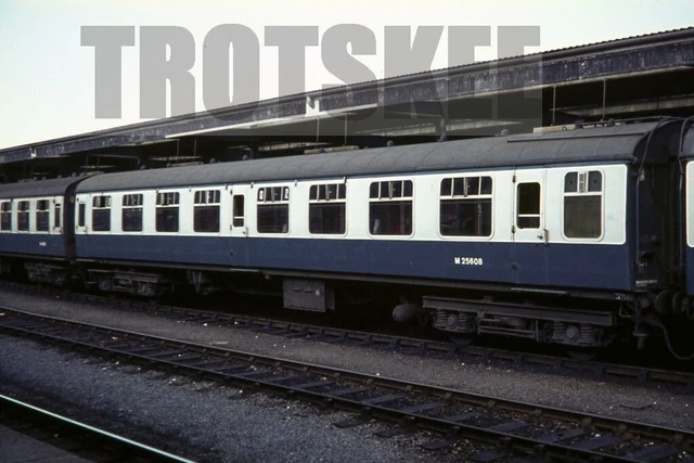 35MM SLIDE BR British Railways Carriage Coach M25608 York 1975 Original ...