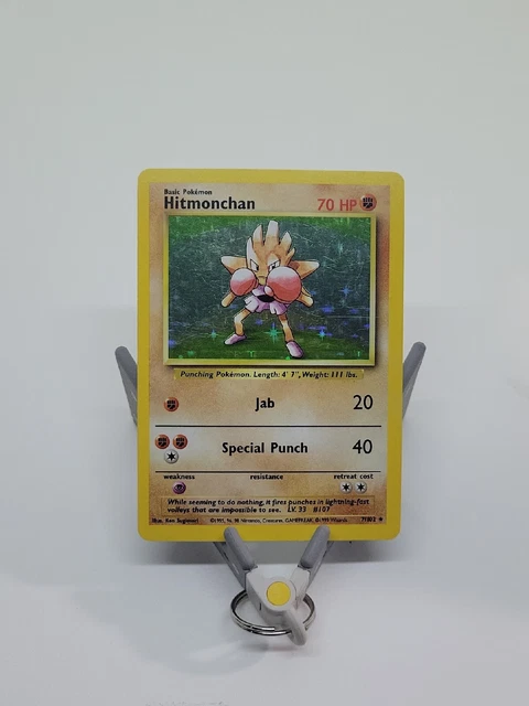 POKÉMON TCG HITMONCHAN Base Set 7/102 Holo Unlimited Holo Rare $11.50 ...