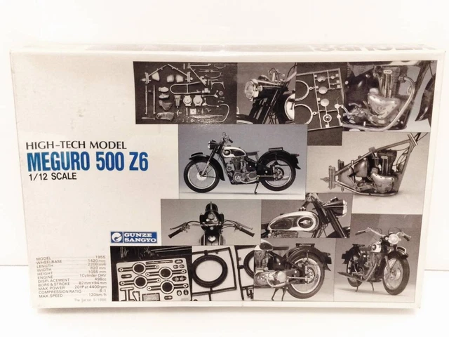 GUNZE HI-TECH 1/12 Meguro 500 Z6 Kunststoff el EUR 185,92 - PicClick DE