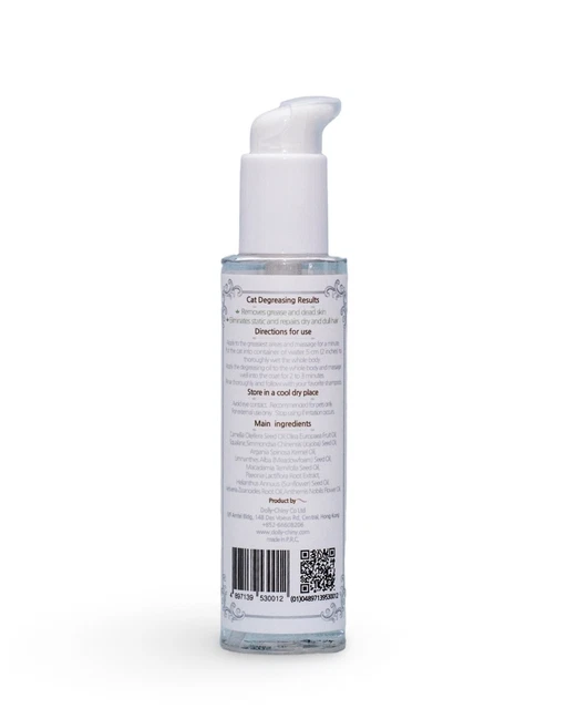 DOLLY-CHINY® CAT DEGREASING Oil– Natural Grease Remover for Cats, 140ml ...