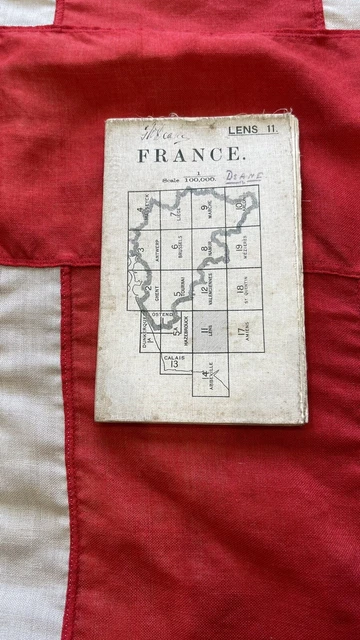 WW1 MAP: FRANCE LENS CLOTH Covered 1915 £25.00 - PicClick UK