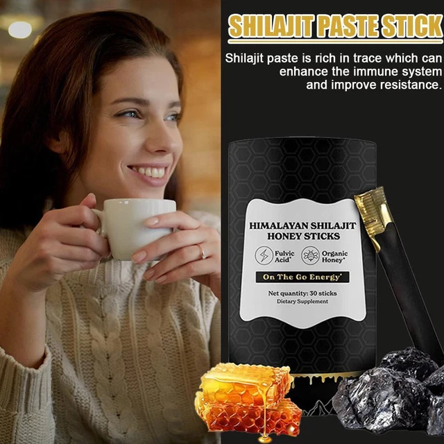 BETTER ALT PURE Himalayan Shilajit Sticks with Organic-Honey Sweeter ...