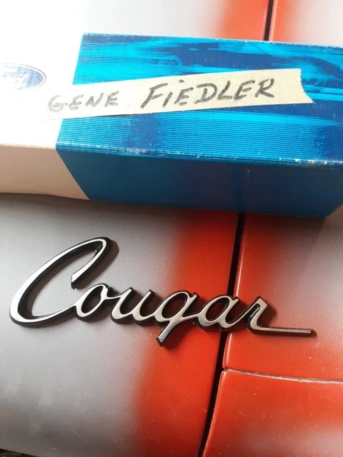 NOS OEM FORD 1971-1973 Mercury Cougar emblem script ornament badge trim ...