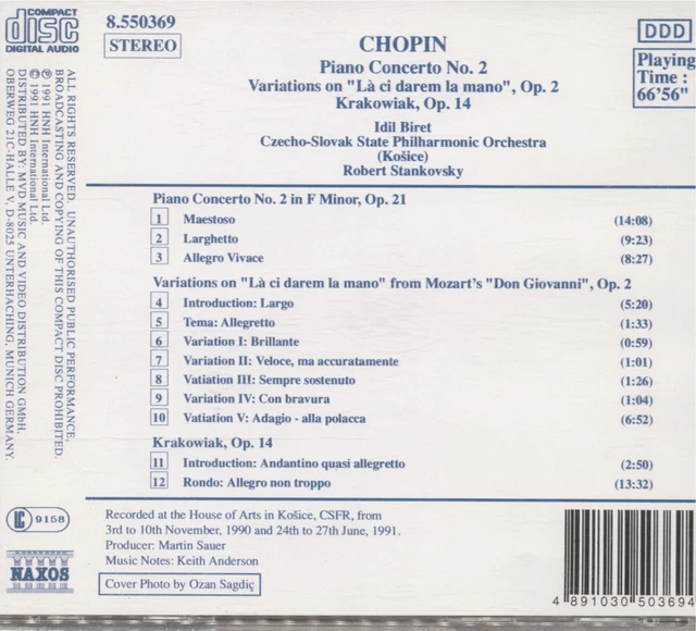 CHOPIN - PIANO Concerto No. 2 CD EUR 7,26 - PicClick FR