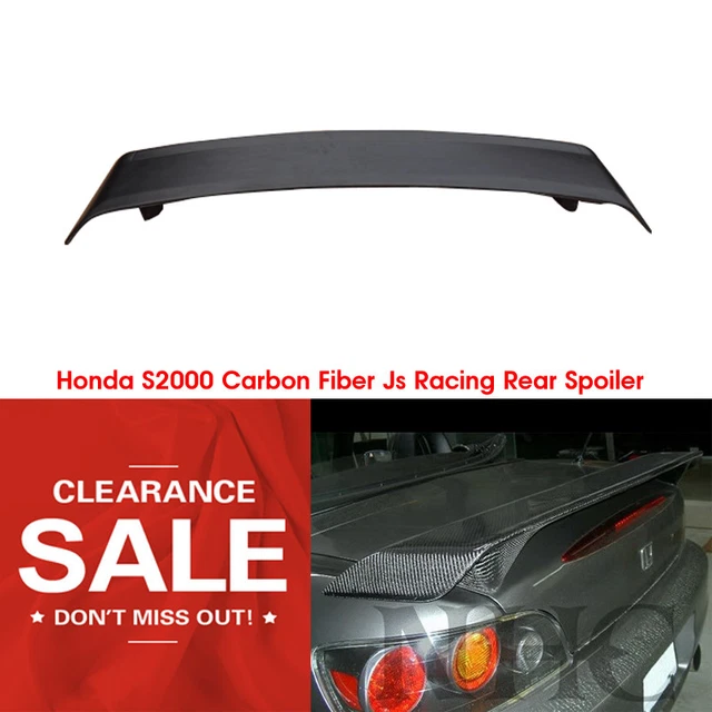 FOR HONDA S2000 Carbon Fiber JS-Style Rear Spoiler Trunk Wing Bodykits ...