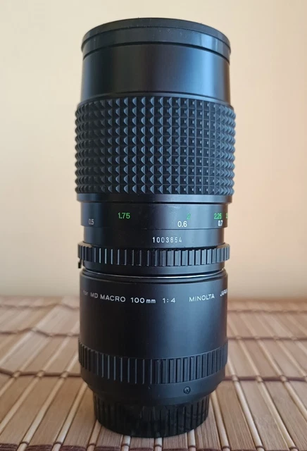 MINOLTA MD MACRO Rokkor 100mm f4 / XD7 XD5 XG Series Sony A7 Mirrorless ...