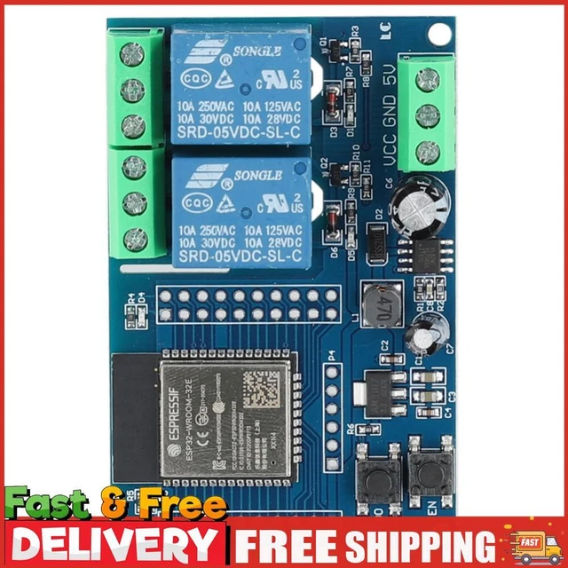 Esp32 Esp32 Wroom Development Board Dc 5 3060v Esp32 Wifi Bt Ble Relay Module £911 Picclick Uk