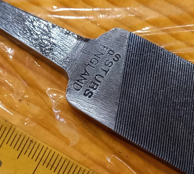 VINTAGE PS STUBS 12 1/2" Single Cut Flat File England Workshop Tool $8.50 - PicClick AU