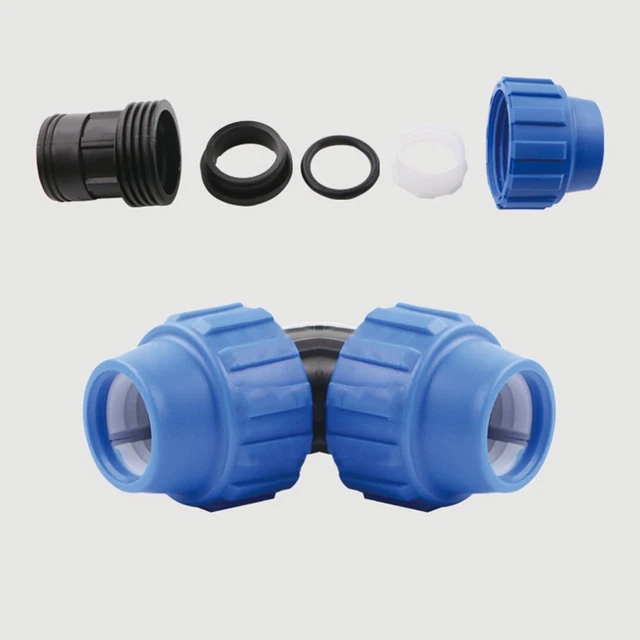 FACILE INSTALLAZIONE GIUNTO a vite PE raccordo tubo per distribuzione acqua potabile EUR 15,35 ...