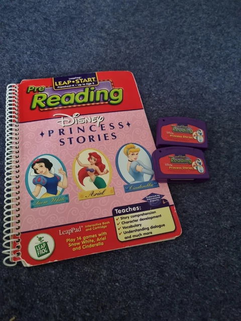 DISNEY PRINCESS STORIES Pre Reading Book Learning System LeapFrog ...