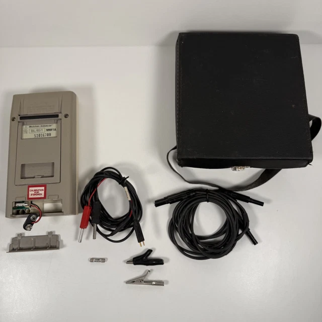 VINTAGE 1985 GPO British Telecom Multimeter MMF1A with Case, Test Leads ...