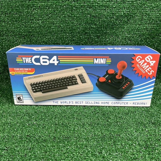 THE C64 MINI Console-Includes 64 Built-in Games & Joystick USA Version ...