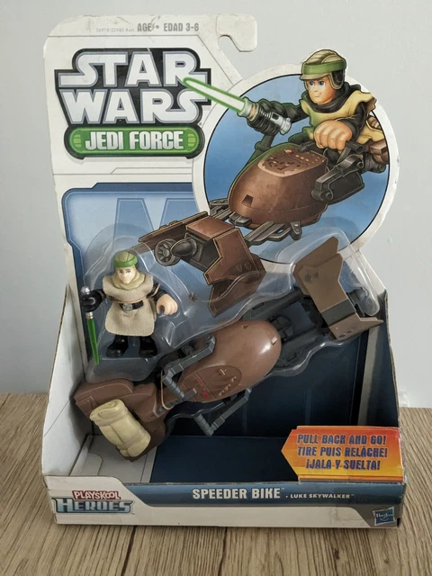 PLAYSKOOL HEROES STAR WARS Jedi Force 'SPEEDER BIKE + LUKE SKYWALKER' Hasbro £3.00 - PicClick UK