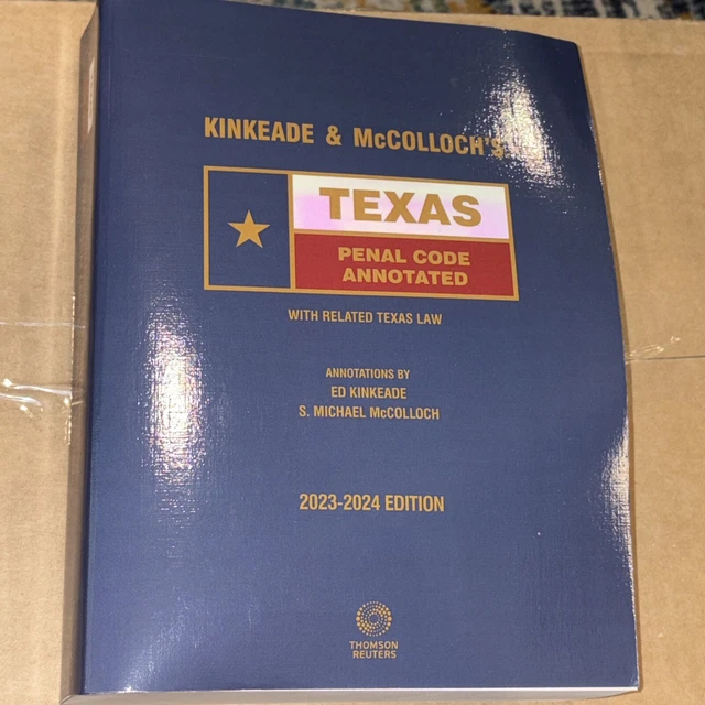 TEXAS PENAL CODE Annotated 2023-2024 kinkeade £87.22 - PicClick UK