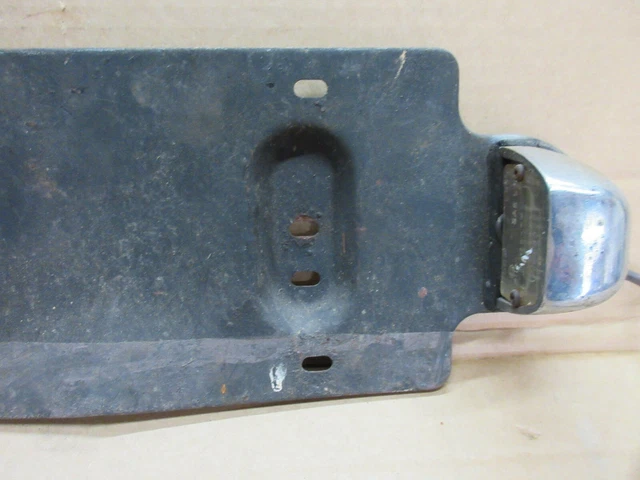 VINTAGE MG MGB Midget Triumph Rear License Plate Bracket Reverse Lights ...