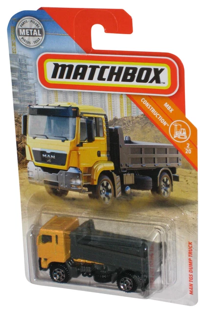 MATCHBOX MBX CONSTRUCTION 2/20 (2018) Man TGS Dump Truck Metal Toy 31/ ...