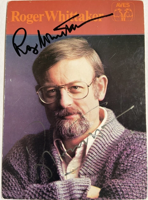 ROGER WHITTAKER SIGNIERT Karte Original Unterschrift Signatur Autogramm ...