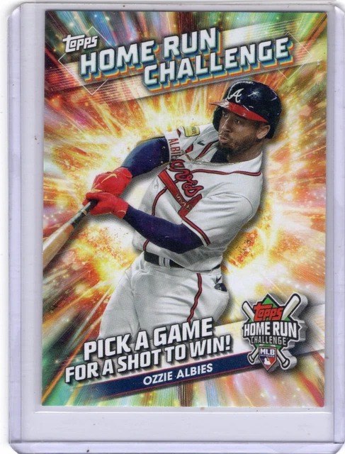 CARTE DE TIRAGE AU SORT OZZIE ALBIES 2024 Topps MLB HOME RUN CHALLENGE ...