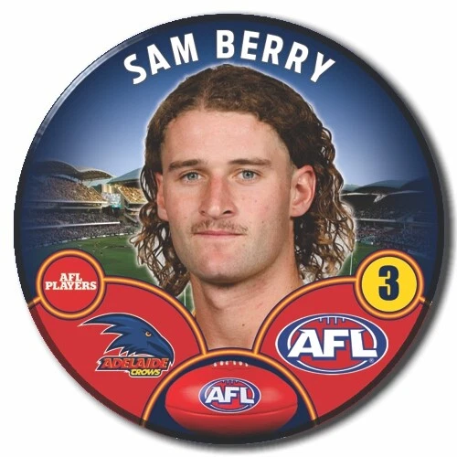 2023 AFL ADELAIDE Crows Football Club - BERRY, Sam $7.00 - PicClick AU