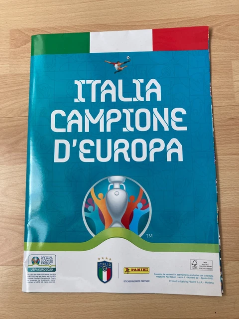 ALBUM POSTER STICKERS Uefa Euro 2020 Italia Campione D'europa Panini ...