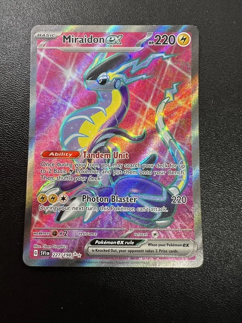 POKÉMON TCG MIRAIDON ex 227/198 Scarlet & Violet Ultra Rare Holo NM $2. ...