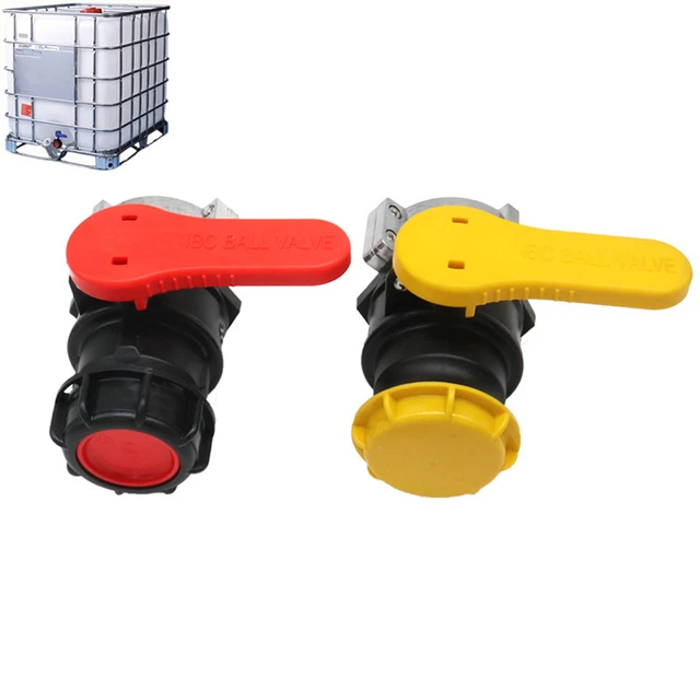 GARDEN 1000L WATER IBC Tank Container Adaptor Ball Valve Replacement ...