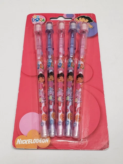 DORA THE EXPLORER Multipoint Stackable Pencils Nickelodeon Nick Jr £11. ...