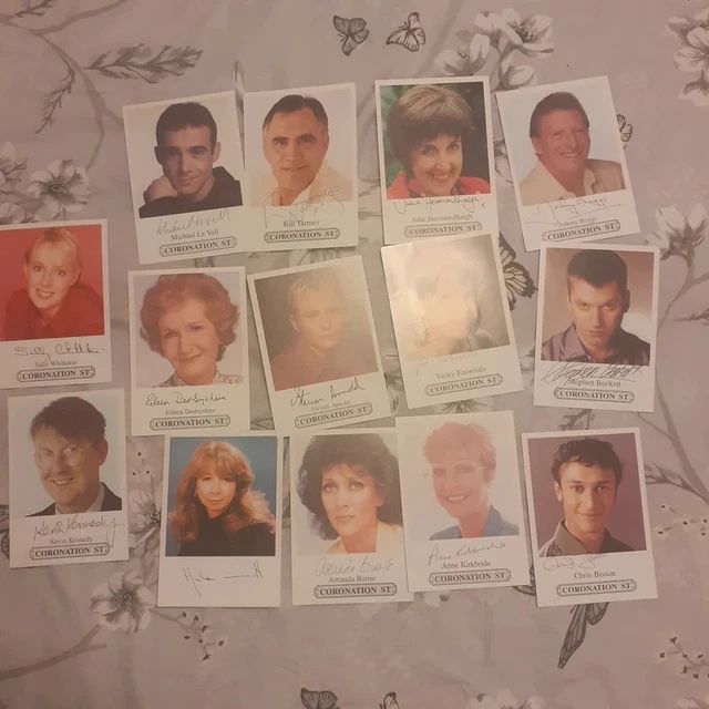 15 SIGNED CORONATION Street Cast Cards £10.79 - PicClick UK