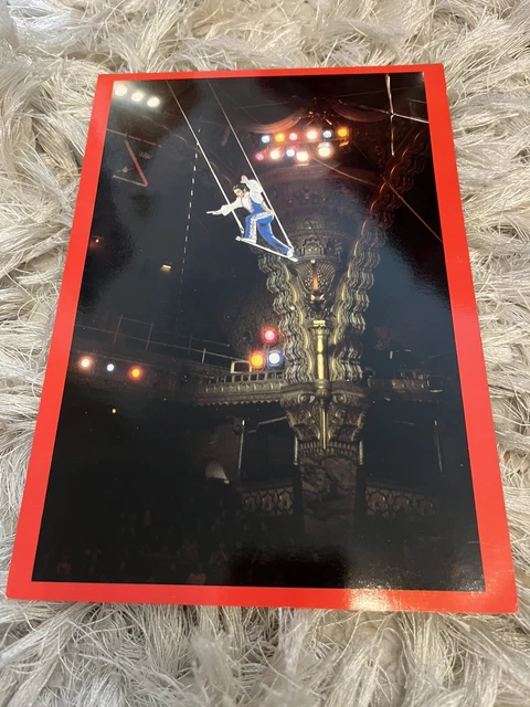 BLACKPOOL TOWER CIRCUS Card Trapeze Artist Signed by Ringmaster Norman ...