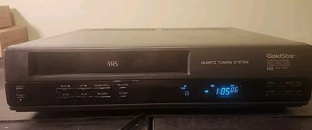 GOLDSTAR GHV-1705M VCR Video Cassette Recorder VHS Player (Not Fully ...