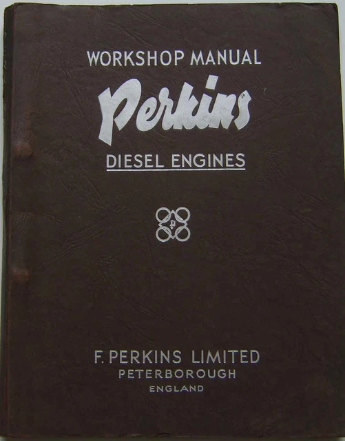 PERKINS R6 MOTORI diesel originale manuale officina 1955 pub. No. 5756 ...