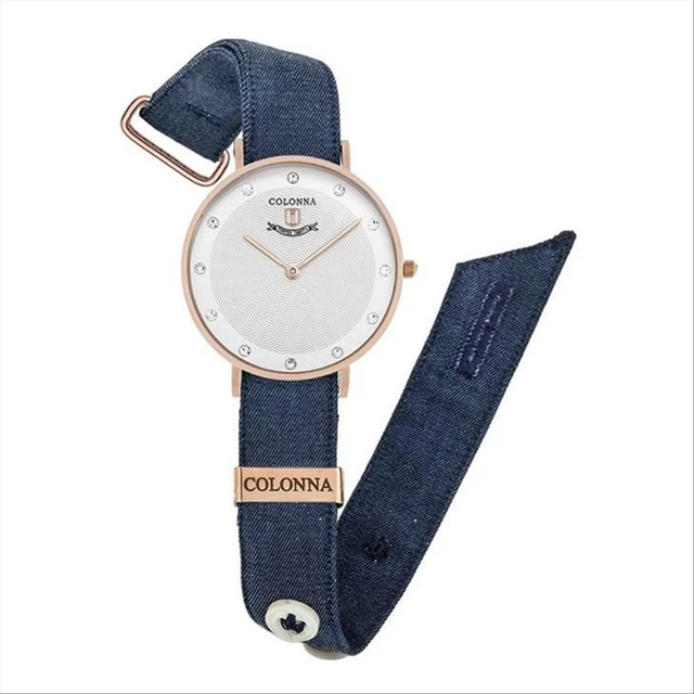 OROLOGIO SOLO TEMPO Donna Colonna C22005 Cassa Acciaio E Cinturino ...