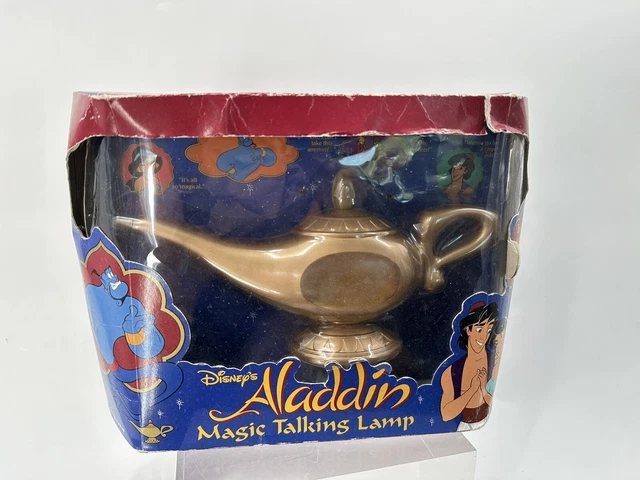 VINTAGE DISNEY'S ALADDIN Magic Talking Lamp New In Sealed Box (B-2) £61 ...