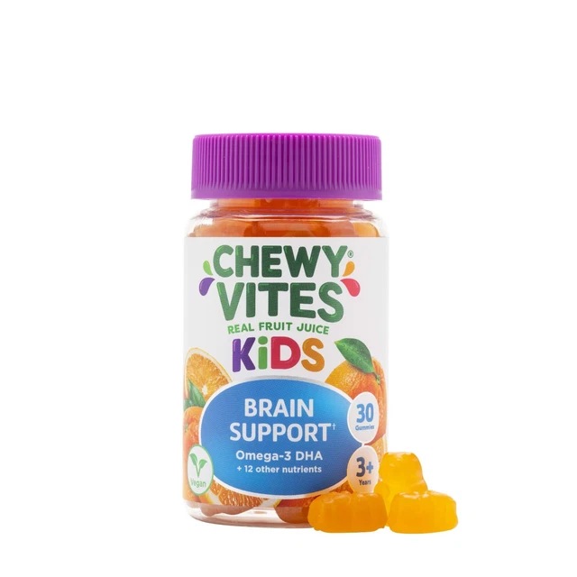 CHEWY VITES KIDS- Real Fruit Juice - Brain Support Omega-3 DHA - 30 ...