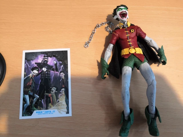 MCFARLANE DC MULTIVERSE Batman Who Laughs Robin Crow Earth 22 Figure #3 ...