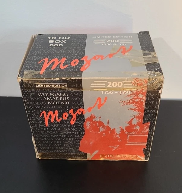 MOZART: 200 (1756-1791) 10CD Limited Edition Box Set. £9.99 - PicClick UK