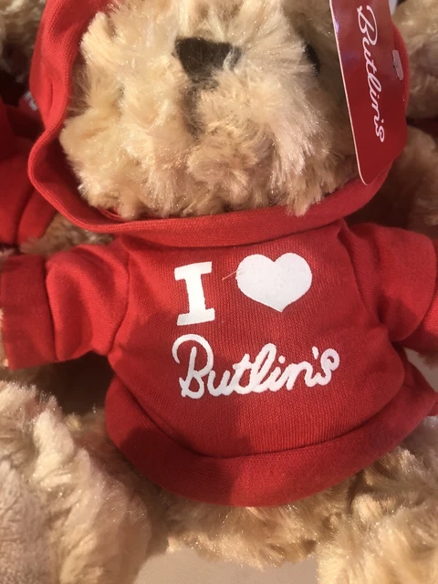 BUTLINS BEAR SMALL Plush With Hoodie I Love Butlins 6 Inches £19.99 ...