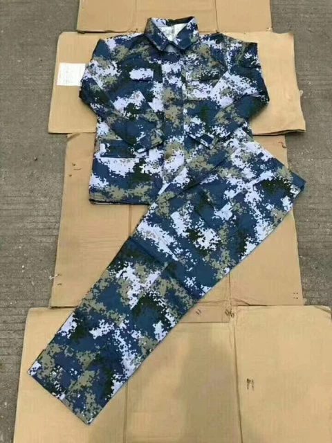 CHINA ARMY MILITARY surplus PLA Type 07 Uniform ACU BDU Camo NAVY $74. ...