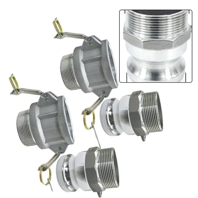 ALUMINUM CAM LOCK Fittings 1/2 3/4 1 Inch Part F and B Cam and Groove ...