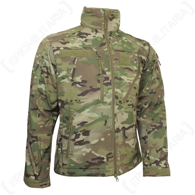 MULTITARN CAMO SOFTSHELL SCU JACKET - Military Tactical Army Coat Hood ...