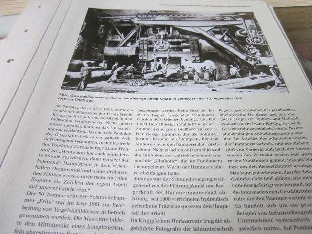 KAISERREICH ARCHIV 3 Wirtschaft 3065 Gussstahlhammer Fritz Krupp ...