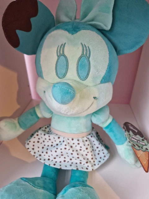 DISNEY MINT CHOC Chip Minnie Mouse Green 12" Soft Plush Toy with BNWT £ ...