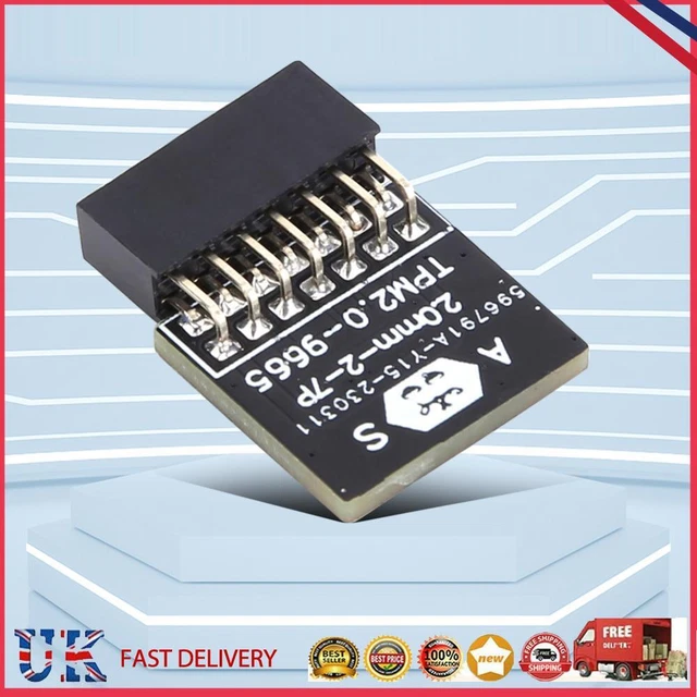TPM 2.0 REMOTE Card LPC Interface Cryptography Module for ASUS/MSI/ASRock UK £14.27 - PicClick UK