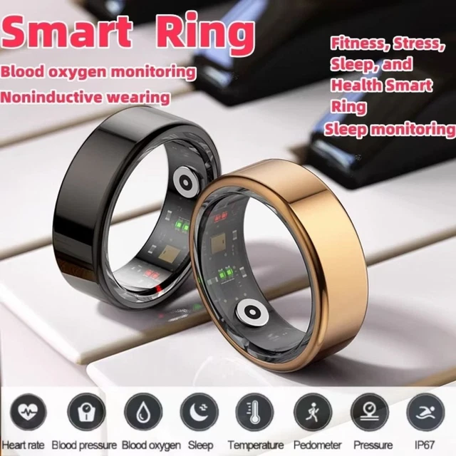 IP68 WATERPROOF SMART Health Rings Fitness Tracker Finger Ring Jewelry ...