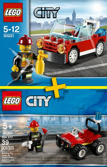 LEGO CITY / Pompiers #30221, #30361 - Fire Car + Fire ATV - 100% NEW ...